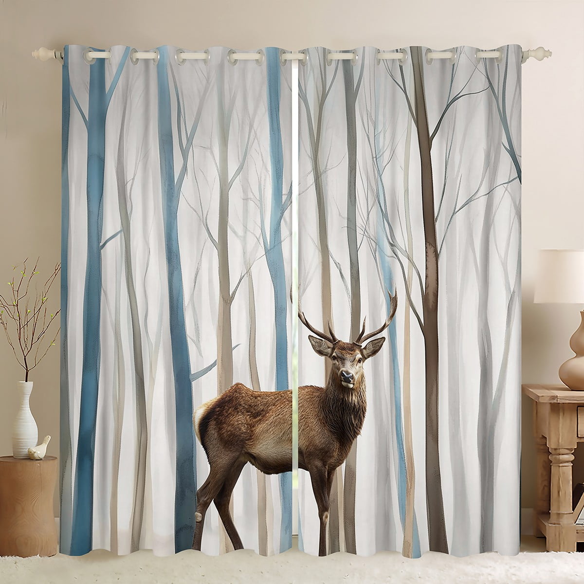 Click here for Erosebridal Hunting Deer Curtains And Drapes (42x6... prices