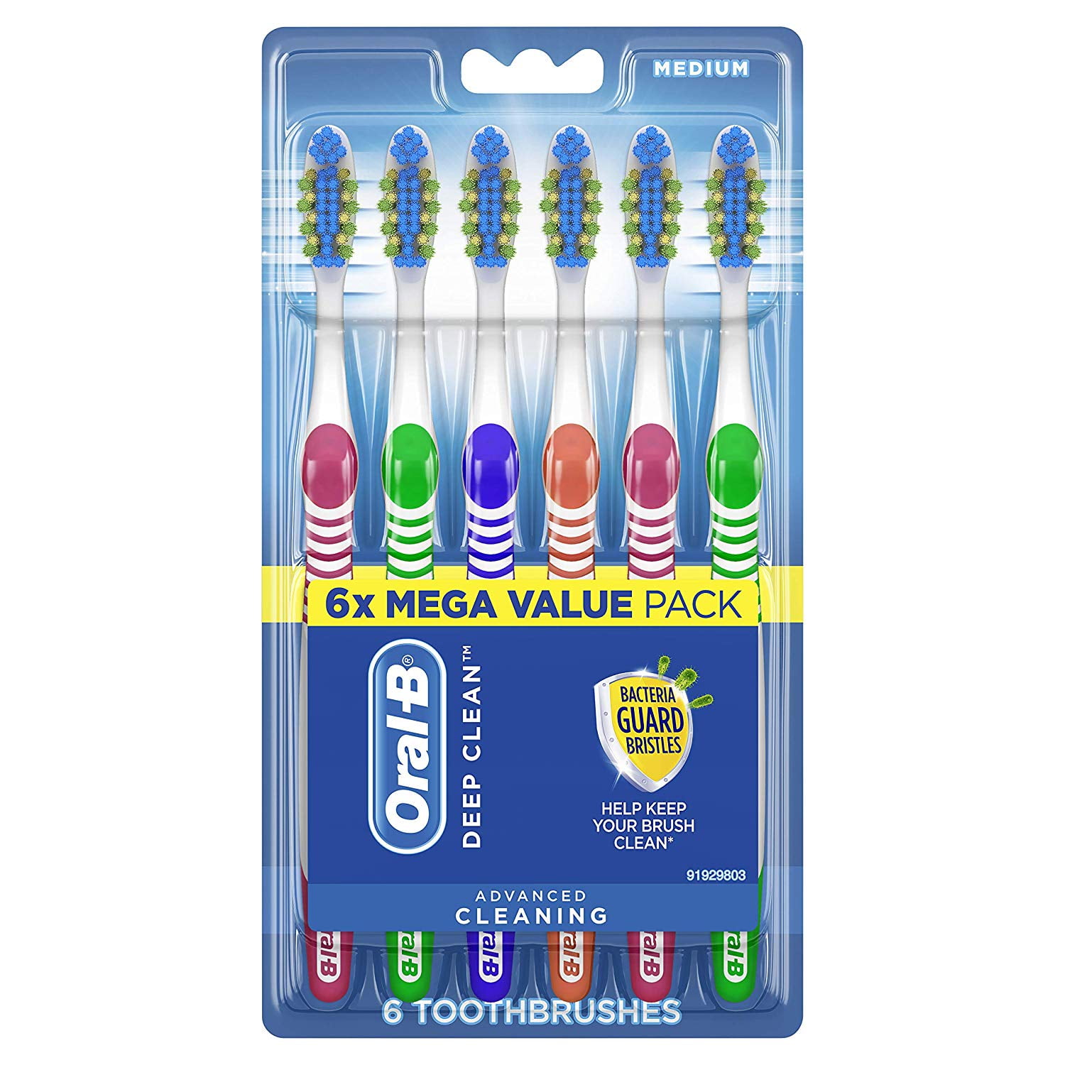 Oral-B Complete Deep Clean Toothbrush, Medium, 6 Count - Walmart.com