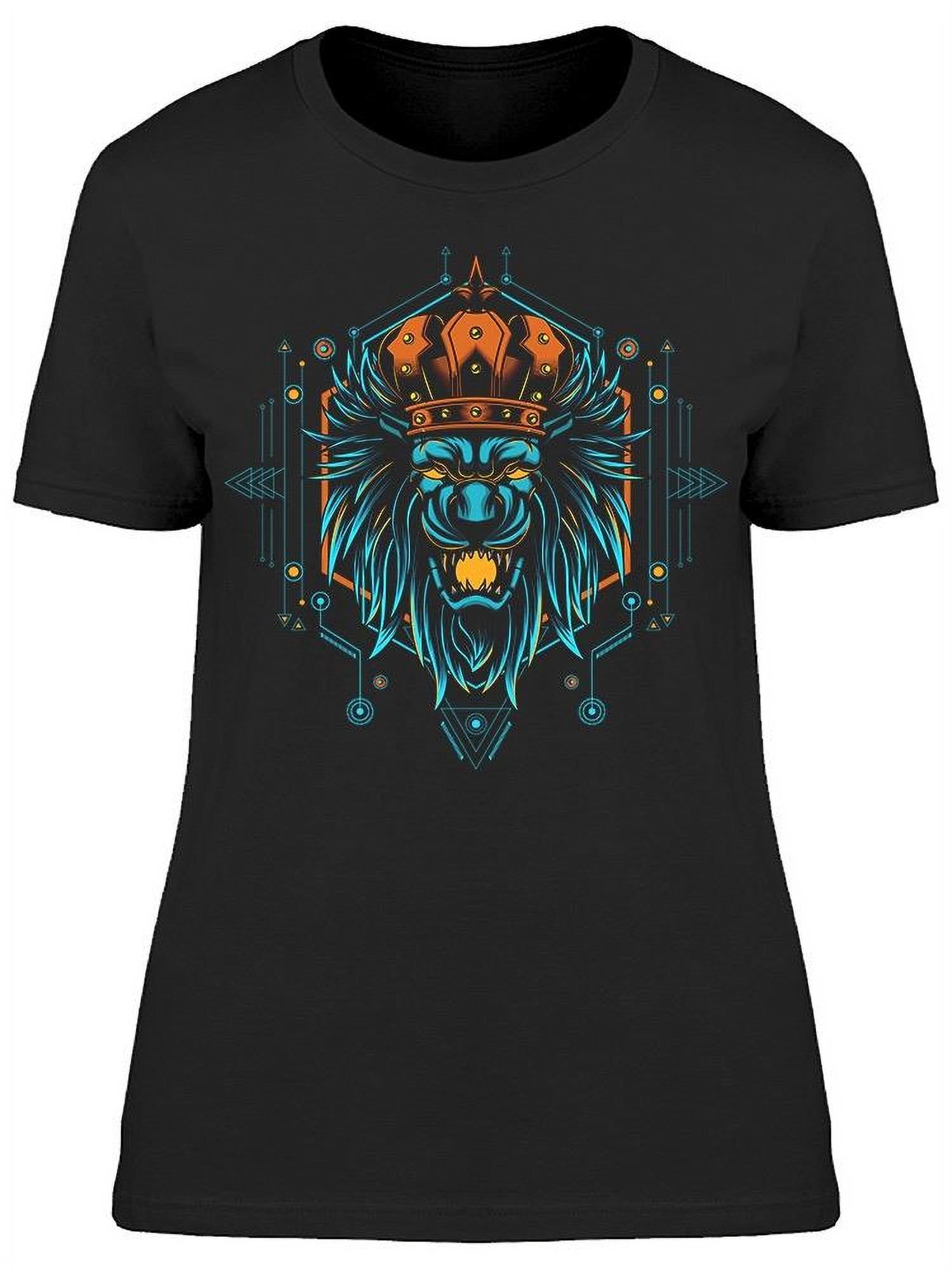 King Head Mystic Geometry T-Shirt Women -Image by Shutterstock, Female ...