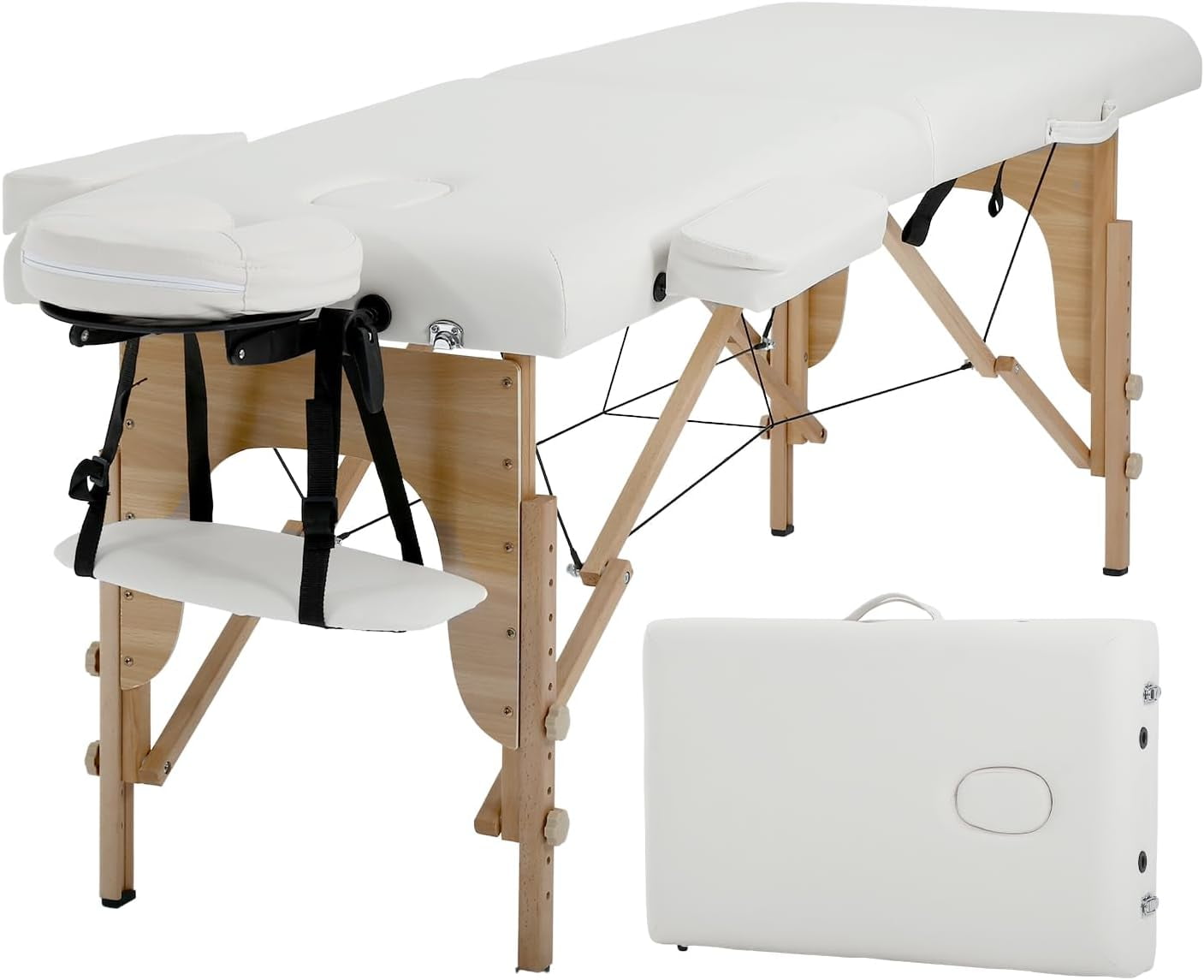 BestMassage Massage Table Massage Bed 73” Long 2 Folding Portable ...
