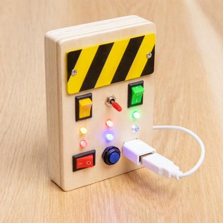 LED Light Busy Board Improve Fine Motor Skills Montessori Busy Board ...