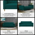 CosmoLiving Liberty Futon with Storage, Green Velvet - Walmart.com