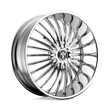 DUB 1PC Aluminum Rim S251 CLOUT 24X10in Chrome Plated Finish ...