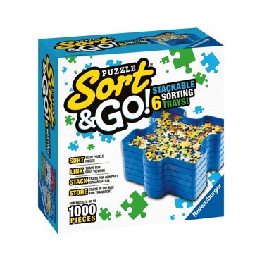 Tektalk Puzzle Sorting Trays Stackable Jigsaw Puzzle Sorters Puzzle ...
