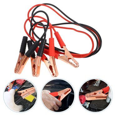 TOPDC 1 Gauge 25 Feet Long Heavy Duty Car Jump Booster Cables with ...