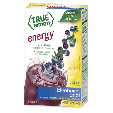 Great Value Energy Drink Mix, Sugar Free Blueberry Acai, 10 Count ...