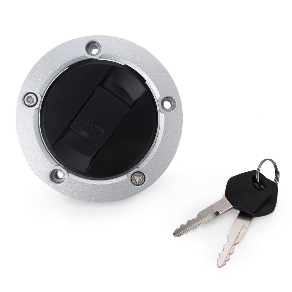 NS Motorcycle Fuel Gas Tank Oil Cap Cover with Keys CNC Aluminum for Suzuki GSXR600 GSXR750 ...
