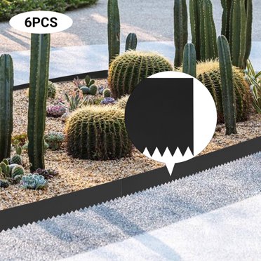 MONIPA 6Pcs 40 x 8in Steel Landscape Edging Garden Border Edging for ...
