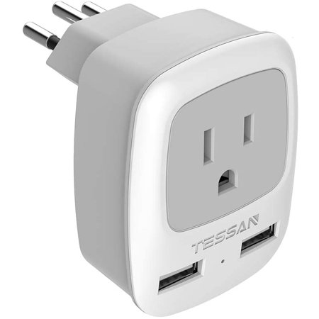 Brazil Power Adapter Travel Plug, AIMTYD 3 in 1 USA Outlet Adapter with ...