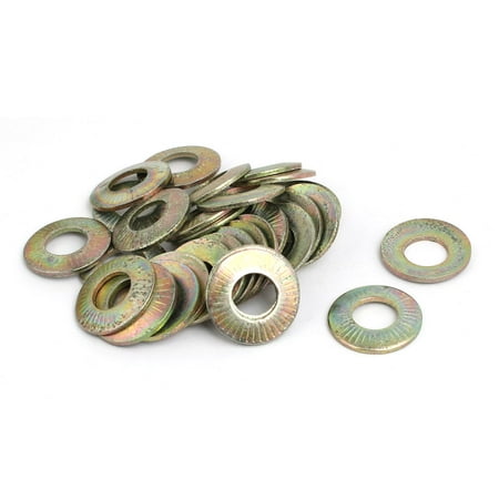 M10 Inner Dia Carbon Steel Serrated Conical Spring Washer Bronze Tone ...
