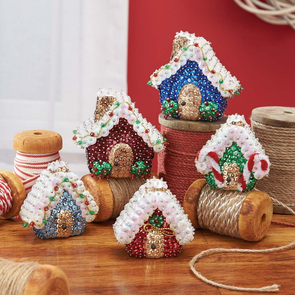 Sunrise Craft & Hobby™ Village Houses Ornament Kit - Walmart.com ...