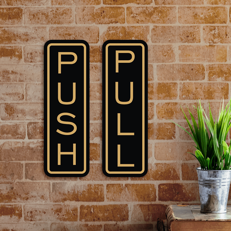 Pull Sign On Door