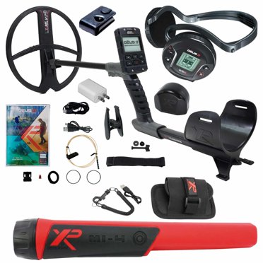 XP DEUS II Fast Multi Frequency Metal Detector with 11" FMF Search Coil w/MI-4 - Walmart.com