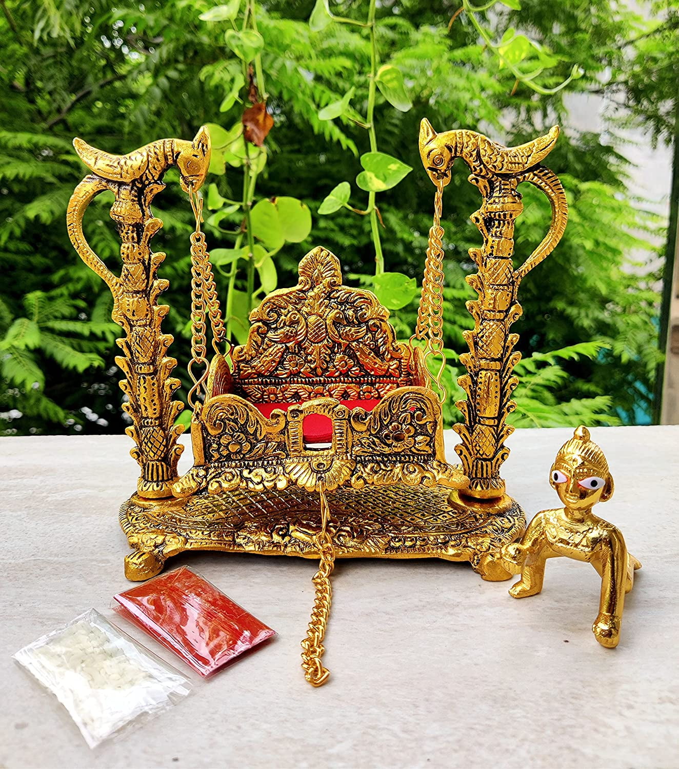Buy WC_Laddu Gopal with jhula for janmashtami Combo - jamashtami Gift ...