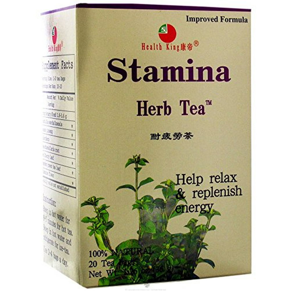 Health King Stamina Herb Tea - 20 Tea Bags - Walmart.com - Walmart.com