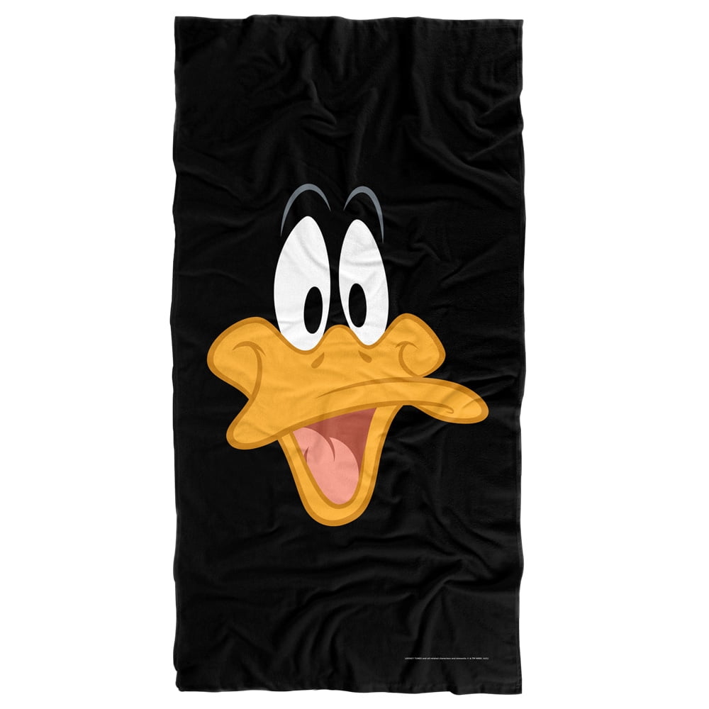 Looney Tunes Beach Towel, 30"x60" Daffy Face Beach Towel - Walmart.com