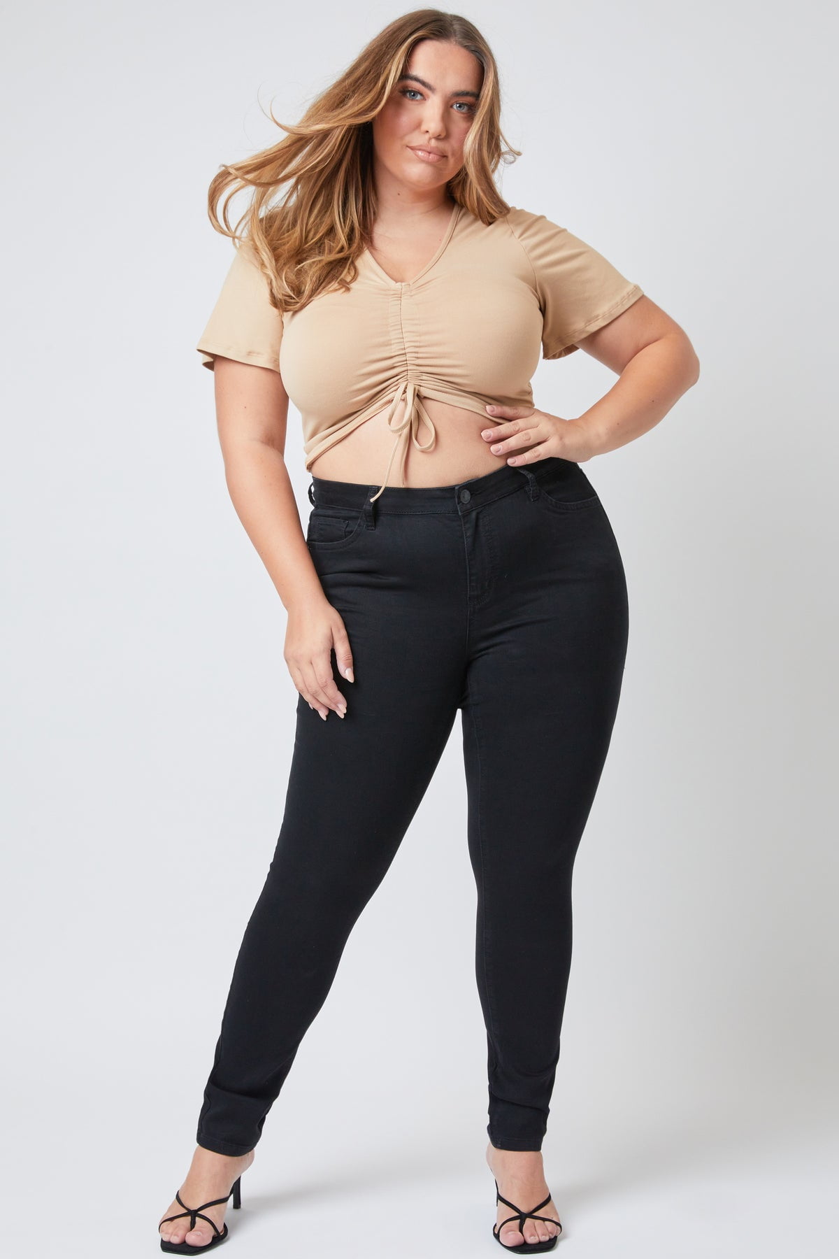 YMI Women's Plus Size Hyper Denim Super Stretchy High Rise Skinny Jean - Walmart.com