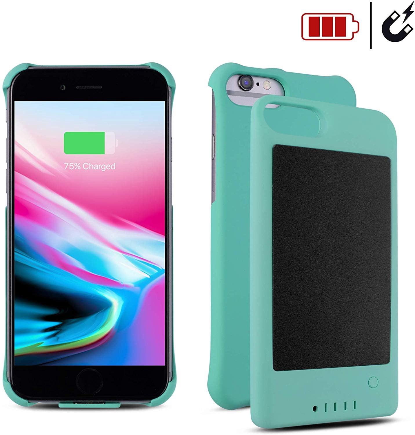 Adam iPhone 6/7/8 Protective Case/Extended Battery Solar Powered ...