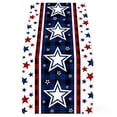 CaiTeLin 3 Size 4th Of July Table Runner, Patriotic Red White Blue Star ...
