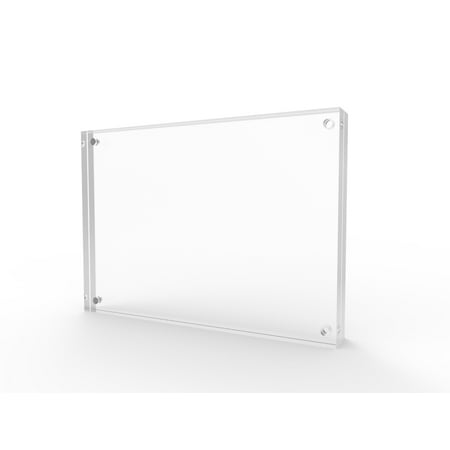 4 x 6"or 6 x 4" Magnetic Picture Frame for Tabletop, Double Sided Box ...