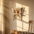 Butterfly Shaped Acrylic Mirror Wall Flowerpot Shelf, Shatterproof ...
