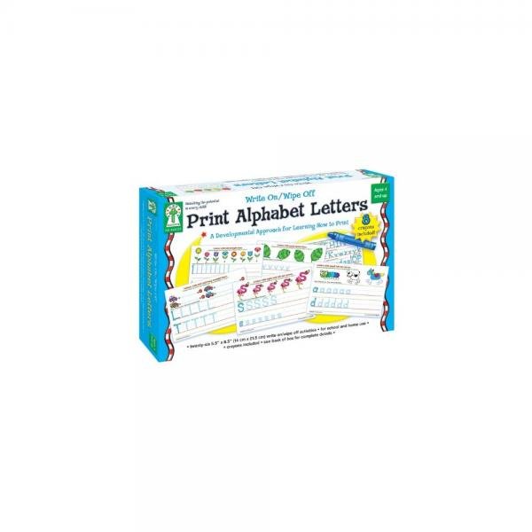 Carson Dellosa Publishing 846035 Write On Wipe Off Print Alphabet