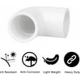 20 Pack 1/2" 90 Degree Elbow PVC Pipe Fittings, SCH40 2-Way Right Angle ...