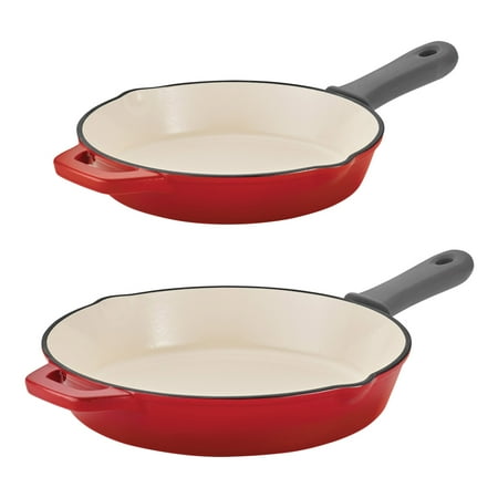 Tramontina Enameled Cast Iron Skillets, 2-piece | Walmart Canada