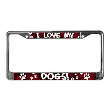 Save A Life Adopt, Pet Cat Dog License Plate Tag Frame, Multiple Colors ...