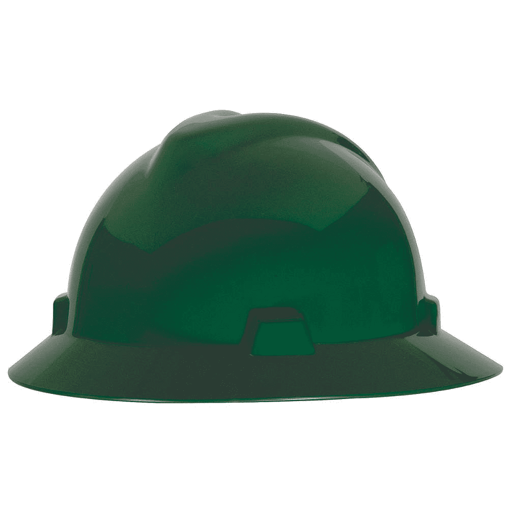 Casco MSA V-Gard COLOR VERDE ala ancha con suspensión Fastrac | Walmart ...