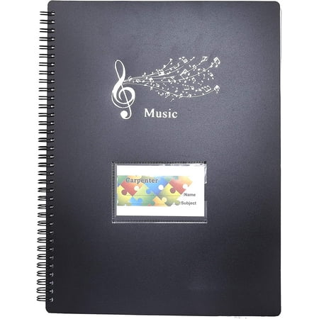 A4 Size Paper Folder Storage Pockets 40 Pockets Choir Band Score Holder ...