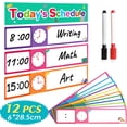 12 Pcs Daily Routines Schedule Cards, Schedule Pocket Chart Add-ons ...