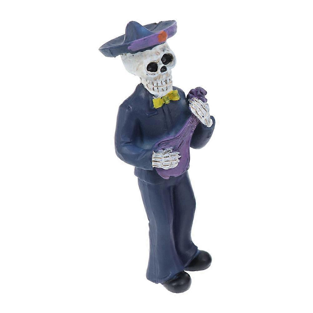 Dark Blue Halloween Skeleton Desktop Decoration For Children And ...