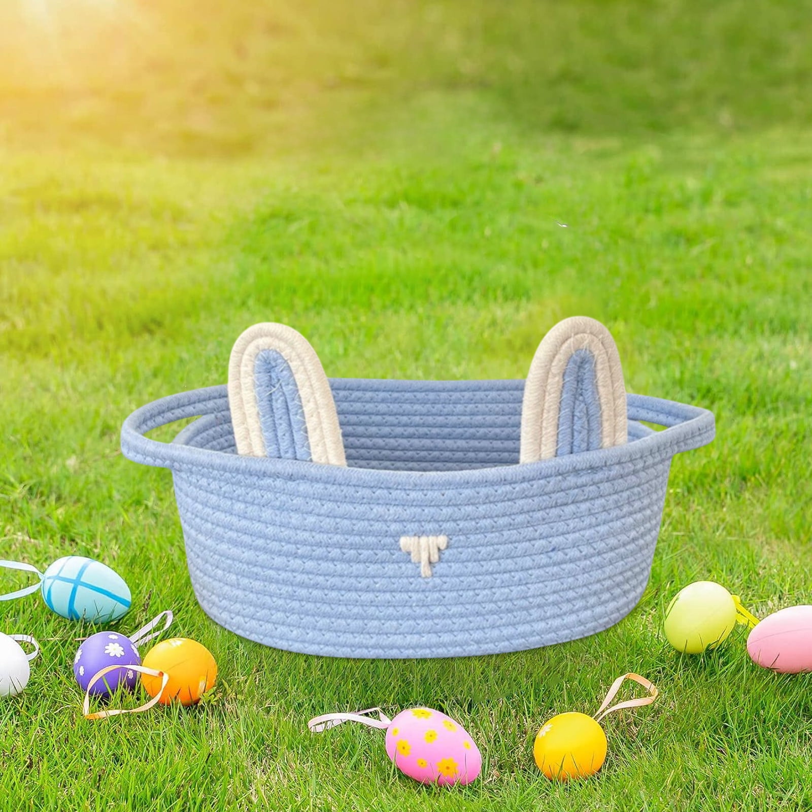 Click here for Boovnll Easter Bunny Basket Eggs Storage Basket Ch... prices