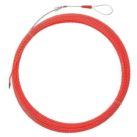 30m Nylon Snake Cable Push Puller Fish Tape Reel Conduit Ducting Rodder ...