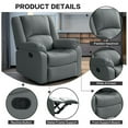 NEW Large SOPAT Manual Recliner Chair, Overstuffed Leather Living Room ...