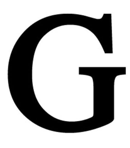 Bookishbunny Letter G Black Metal 12 inch Wrought Iron Signage Home ...