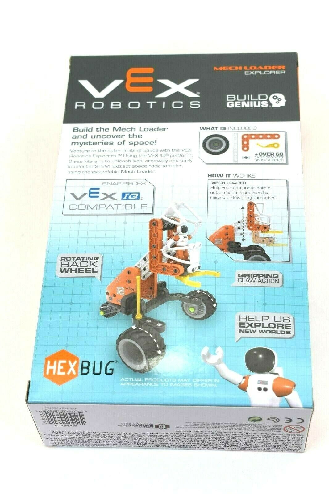 Buy Hex Bug Vex Robotics Mech Loader Explorer Build Genius Electronic ...