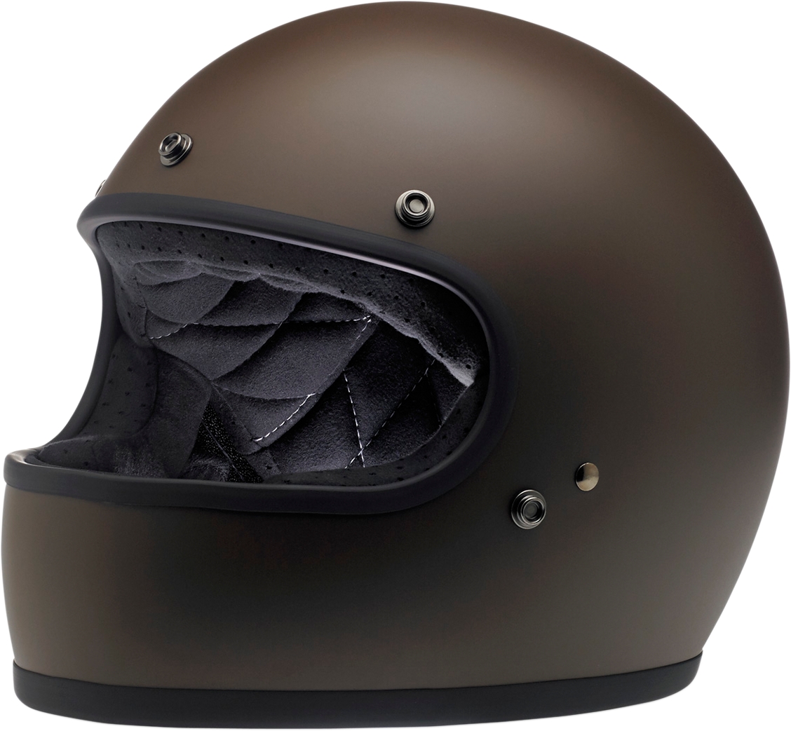 BILTWELL Gringo Full Face Solid Color Helmets Flat Chocolate Sm ...