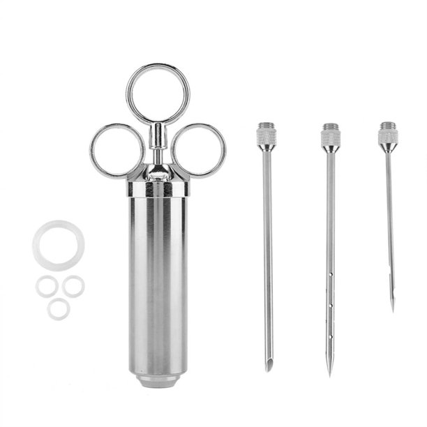 Meat Marinade Injector Turkey Chicken Flavour Sauce Cooking Syringe ...