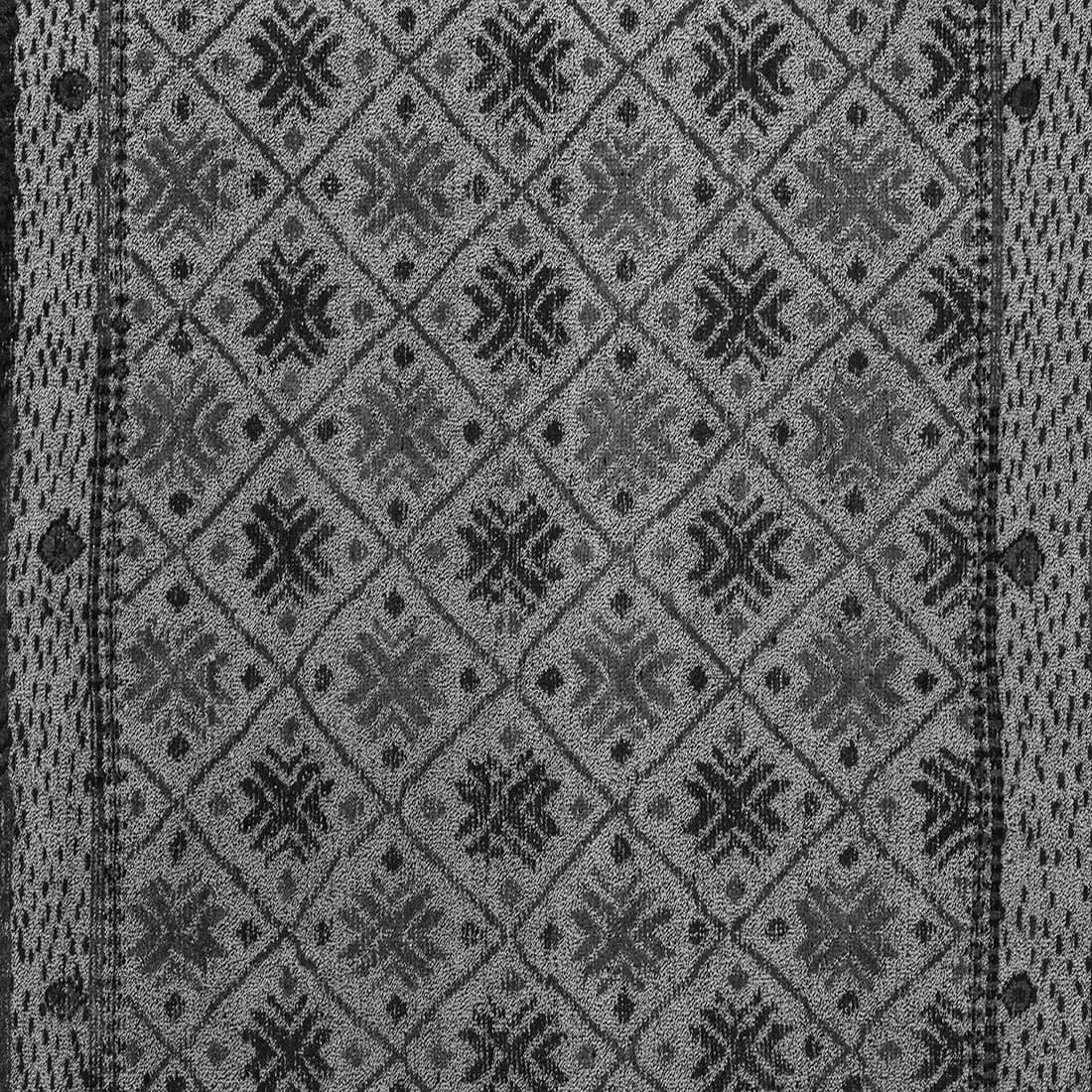 Ahgly Company Indoor Square Abstract Gray Modern Area Rugs, 4' Square ...