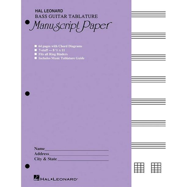 Manuscript Paper