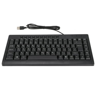 Anself Slim Low Profile Mini Wired USB Keyboard, 78 Keys, Waterproof ...