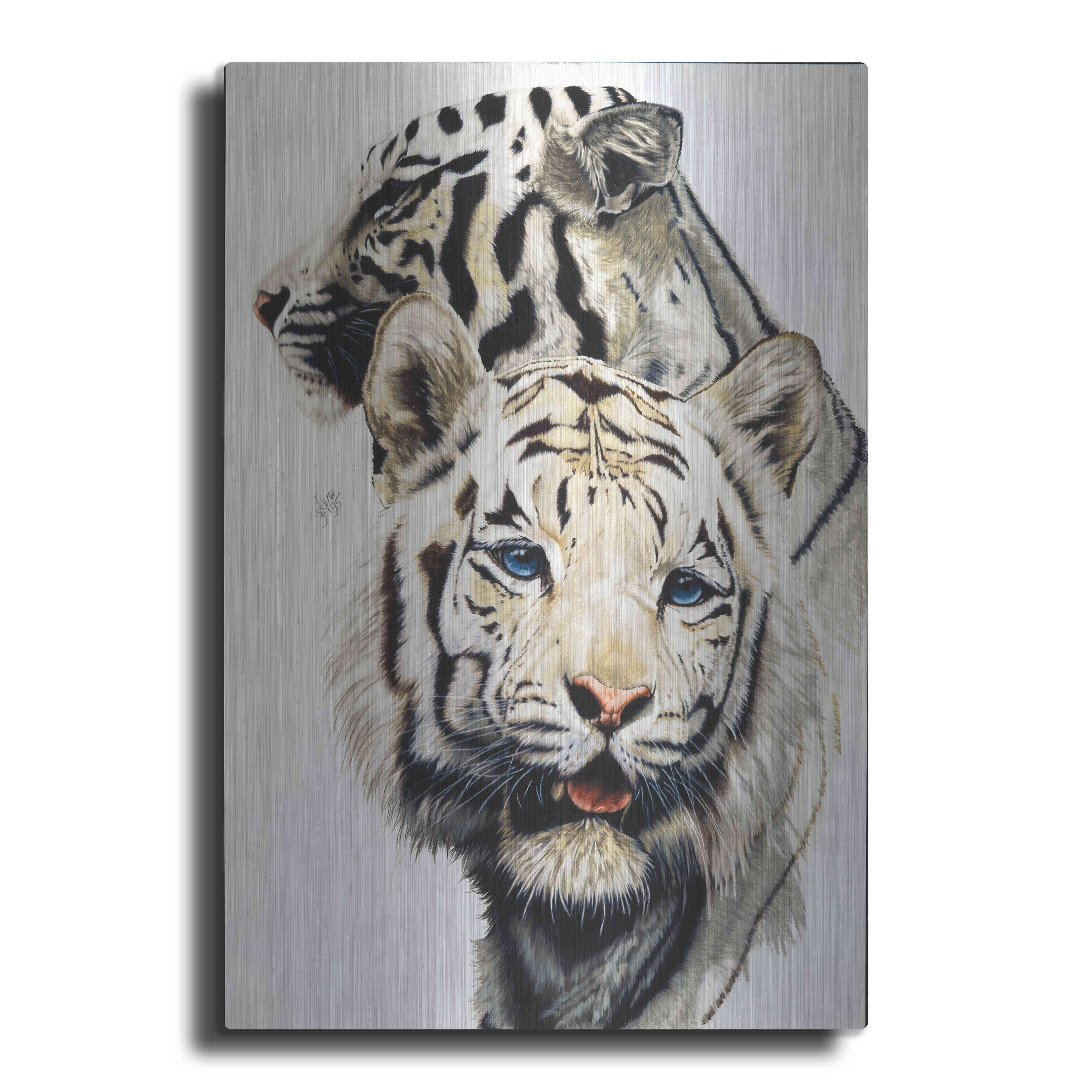 Luxe Metal Art 'Ghost' by Barbara Keith, Metal Wall Art, 24"x36 ...