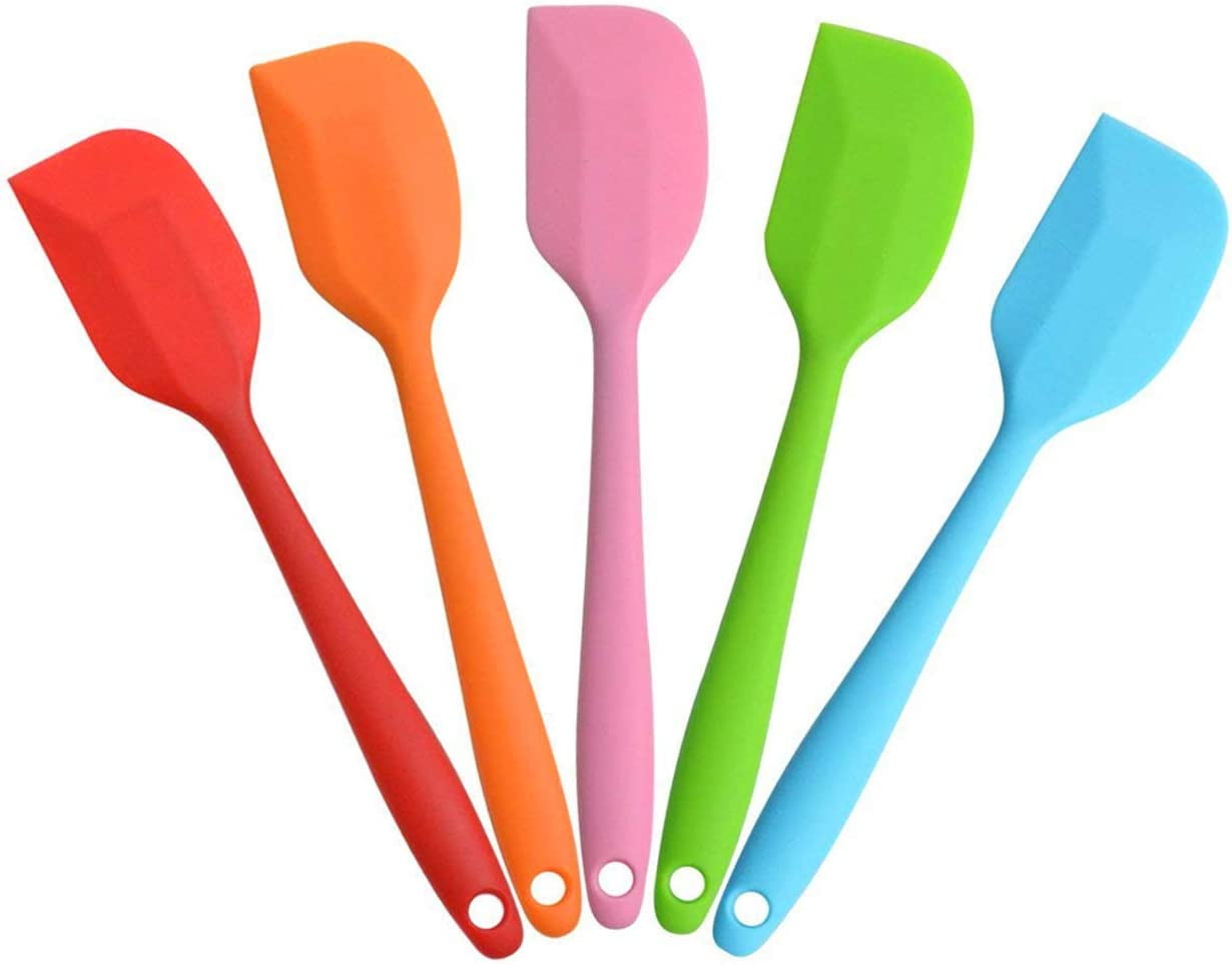 Happon Silicone Spatulas, Small Rubber Spatula with Solid Stainless ...