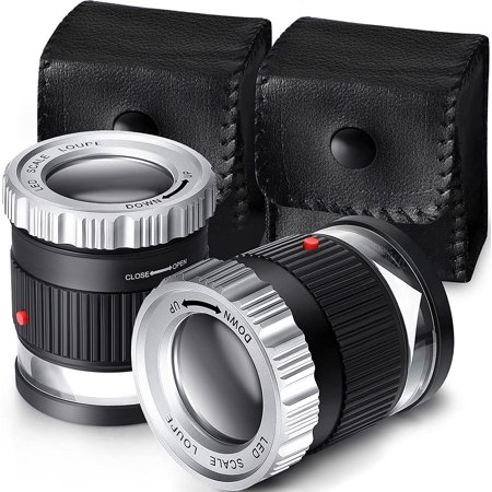 2 Pieces Loupe Magnifier 30X Magnifier Adjustable Focal Length ...