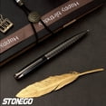 STONEGO Classic Luxury Ink Ballpoint Pen - Premium Black Ink, Medium ...
