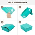 Green Gift Box,7.8x7x3.1 Inches Gift Box with Lid,Groomsmen Graduation ...