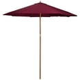 Northlight 8.5ft Outdoor Patio Market Umbrella with Wooden Pole ...