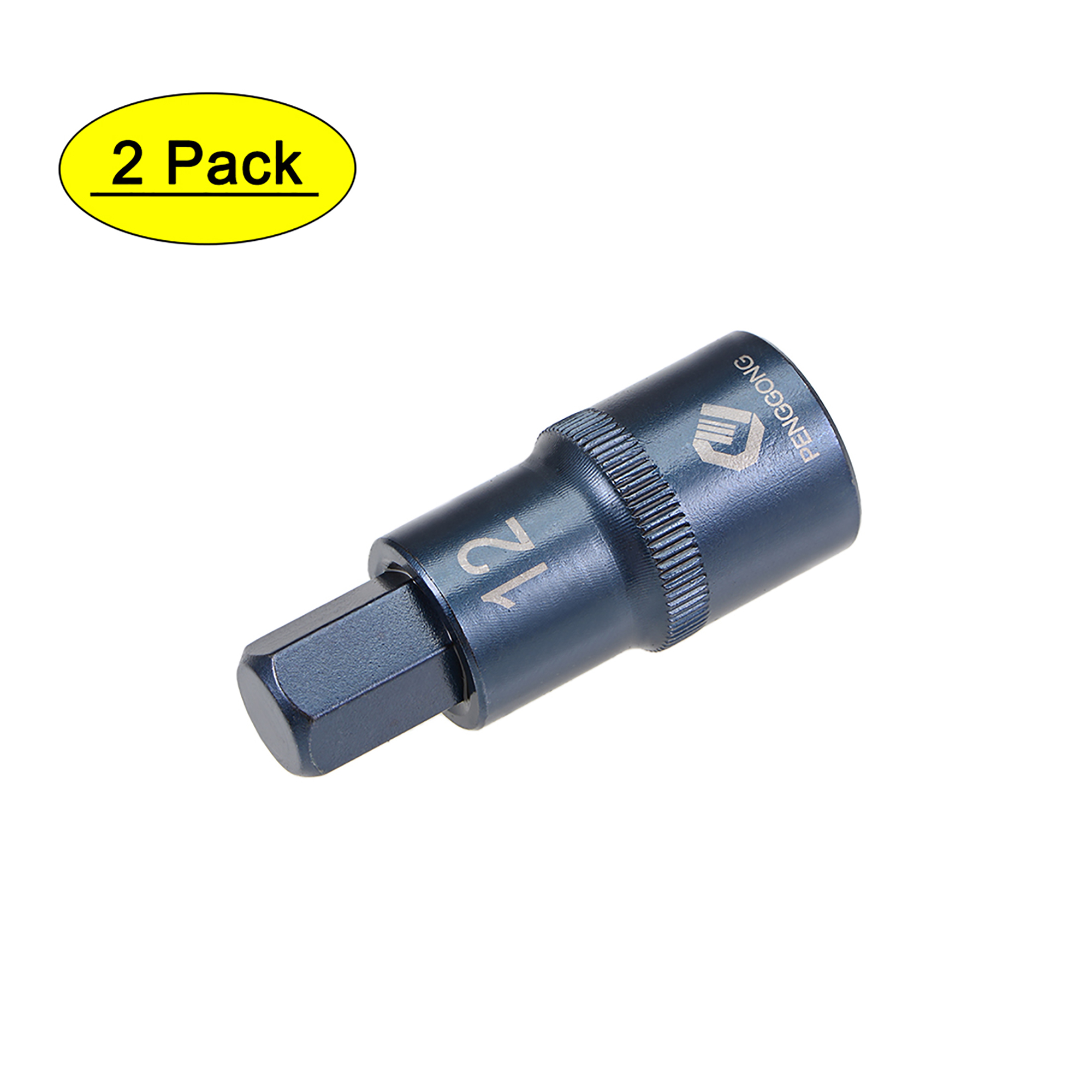 Uxcell 1/2-Inch Square Drive x H12 Metric Hex Bit Socket, 2 Inch Length ...